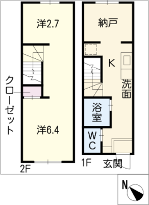 メゾンサニーヒル(賃貸貸家)[物件番号:3102647]（愛知県名古屋市緑区桶狭間神明）【ニッショー.jp】